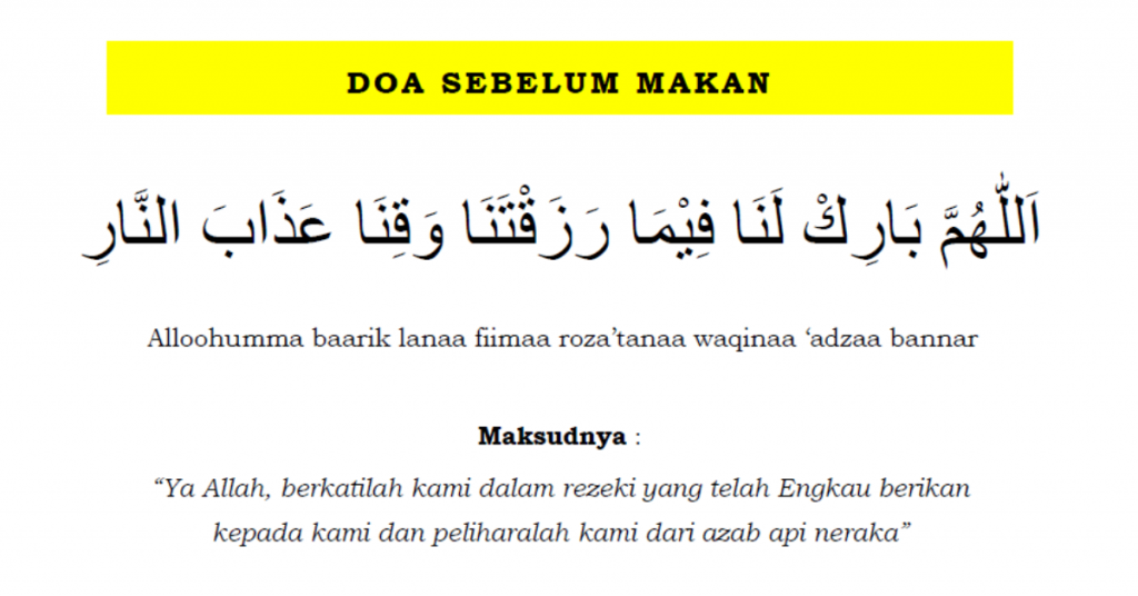 Doa Makan Rumi : Doa untuk Semua Situasi dan Cara Hafal - Doa Makan